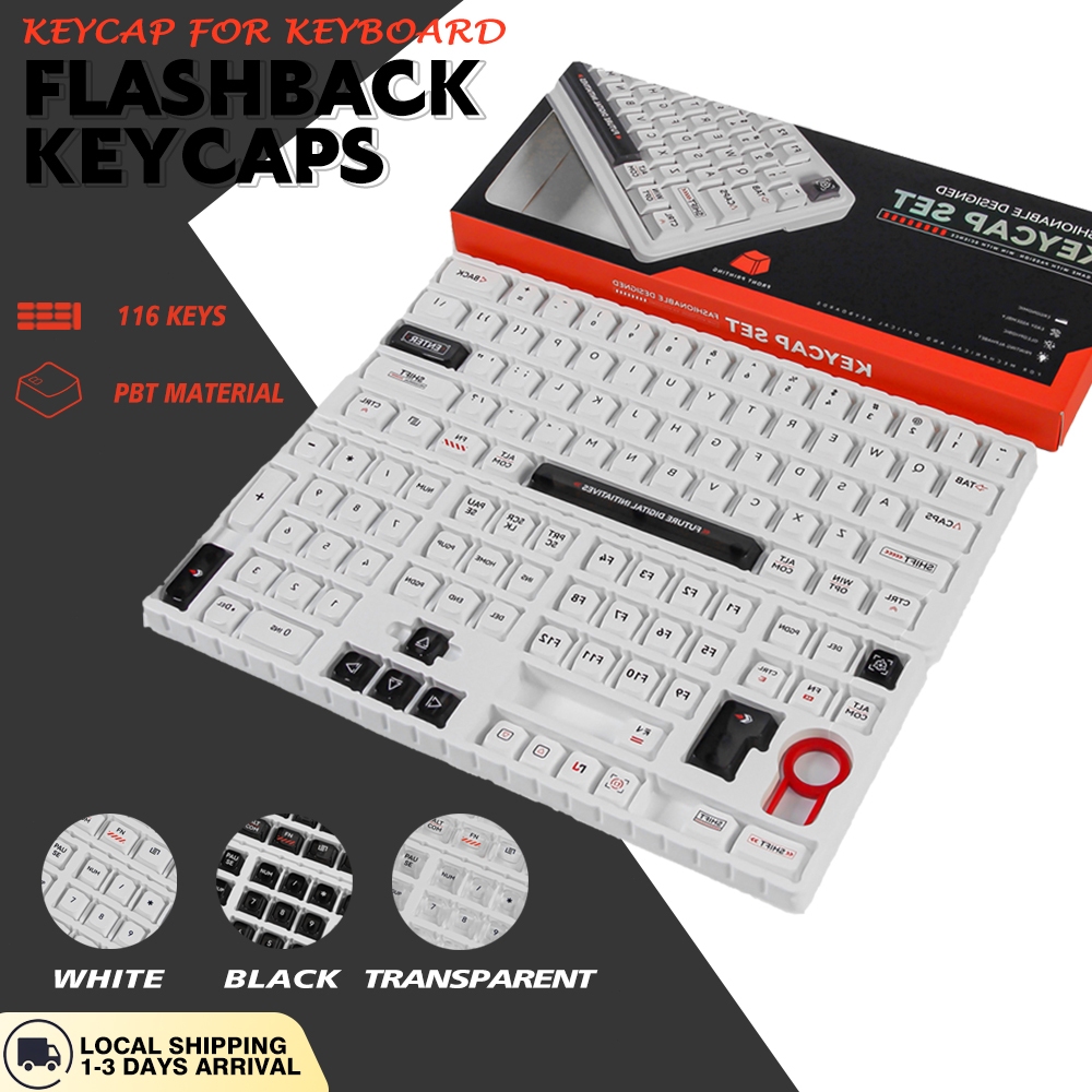 Mechanical Keyboard Keycaps 116 Keys PBT MDA Keycap DIY Custom MX ...