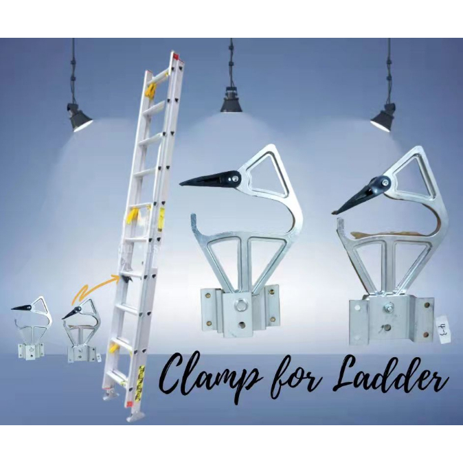 Set(2pcs) Extension Aluminum Ladder Clips Accessories Ladder Clamp Pair ...