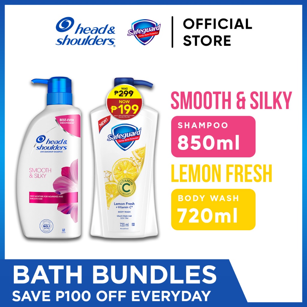 Head And Shoulders Shampoo Smooth And Silky 850ml Safeguard Body Wash