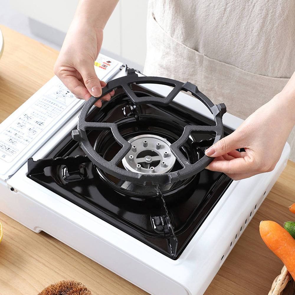Higher Wok Pan Stand Supports Rack Cast Iron Burners Stove Cookware ...
