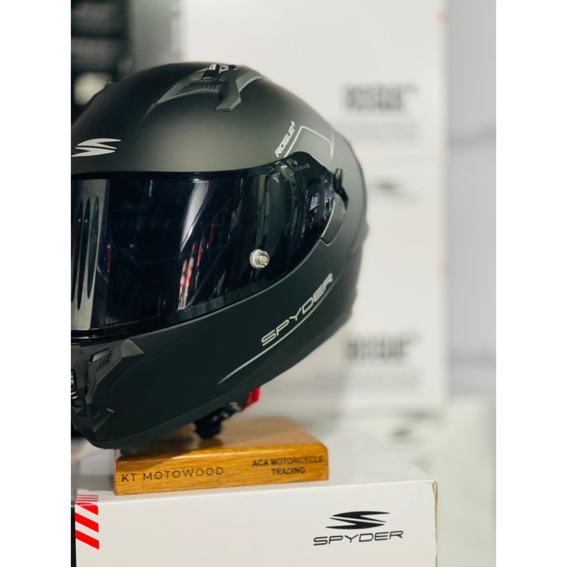 Spyder Rogue+ Fullface Helmet with Dual Visor (Free Clear Visor ...