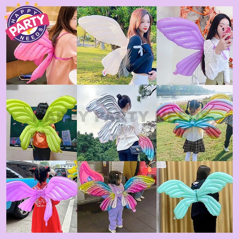 1PCS 3D Butterfly Foil Balloon Butterfly Wings Angel Wing Aluminum Foil ...