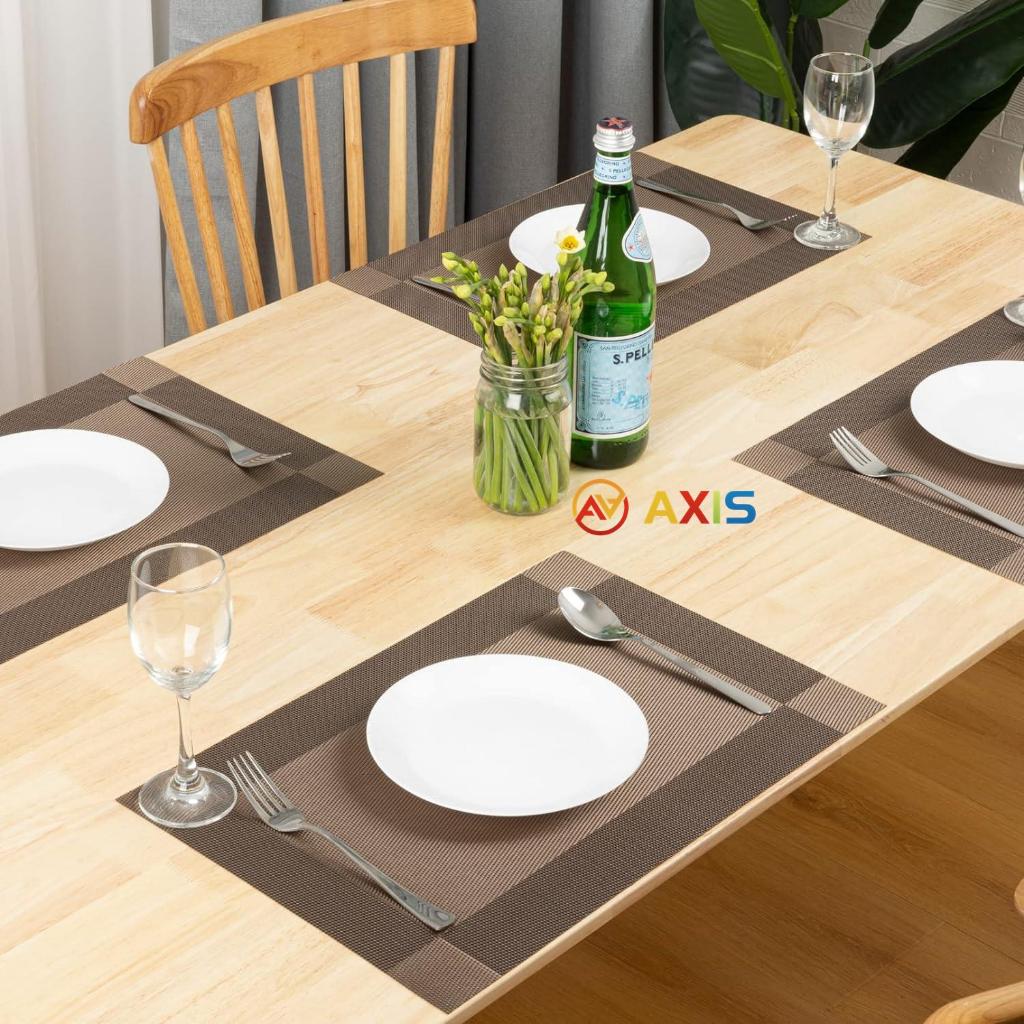 PVC Heat Resistant Placemats Pvc Dining Tableware Table Mat Insulation ...