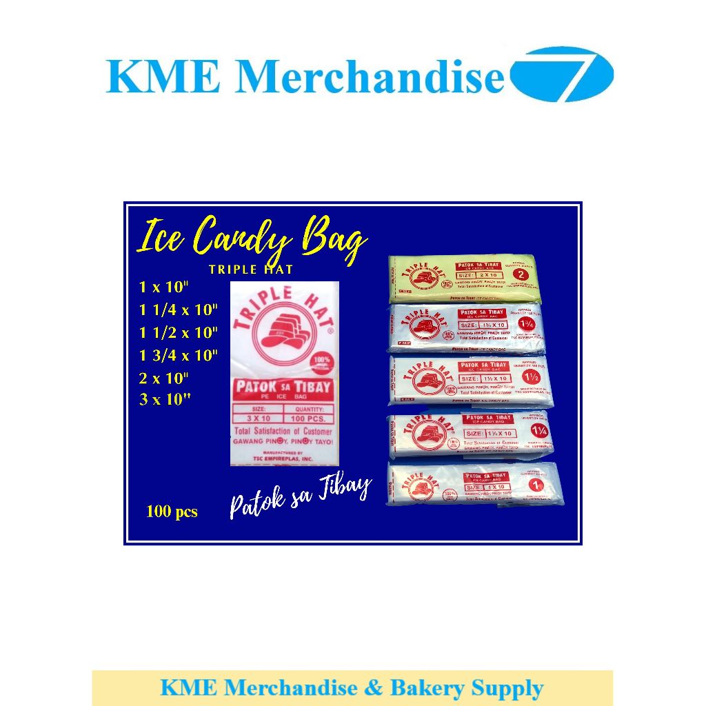 Ice Candy Bag Triple Hat Patok sa Tibay | Clear Plastic | Shopee ...