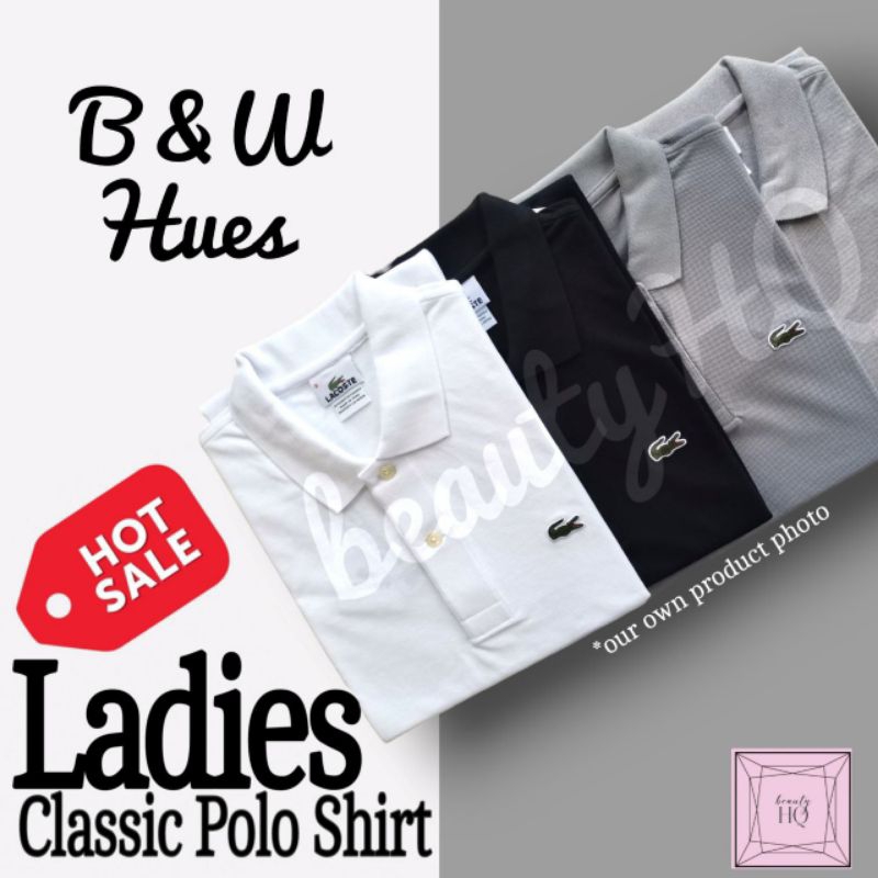 Cotton Pique Polo Shirt for Ladies Classic(XS-4XL) | Shopee Philippines