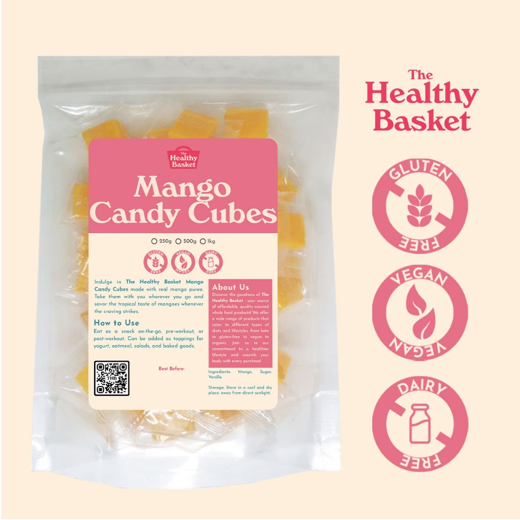 Healthy Basket Mango Candy Cubes Gummies for Mango Enchilados (250g ...