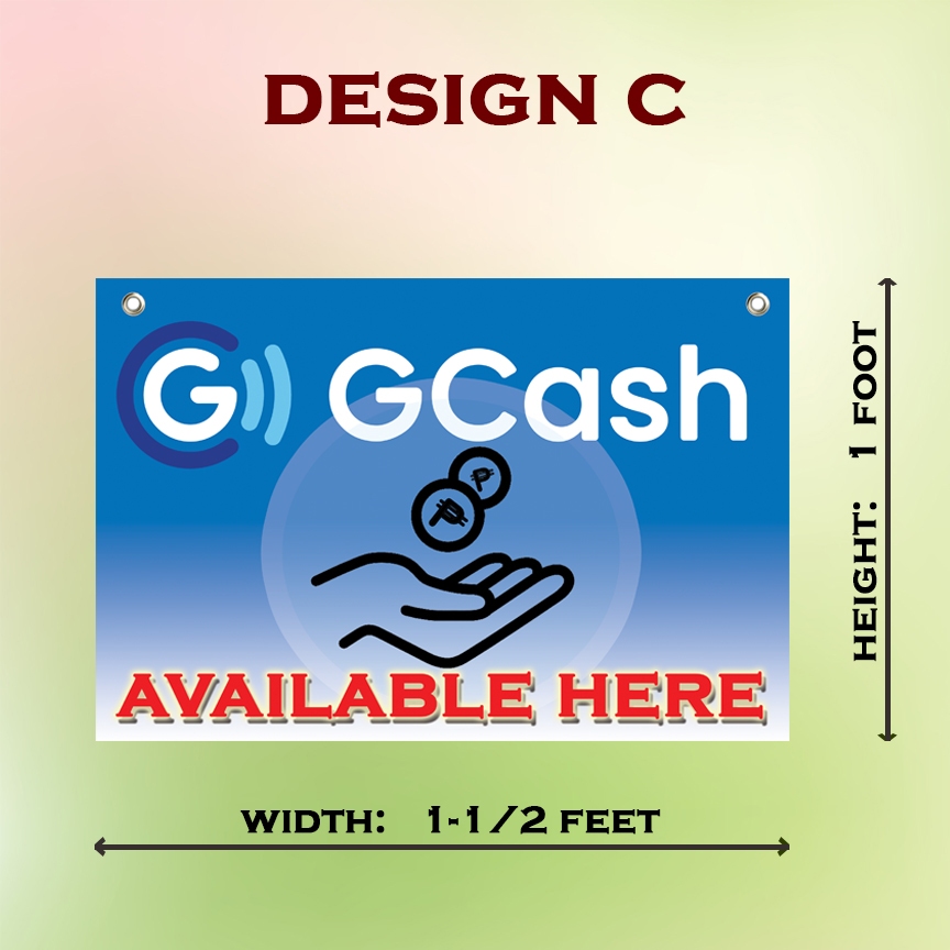 Tarpaulin GCash Cash In / Cash Out ready-made design | Shopee Philippines