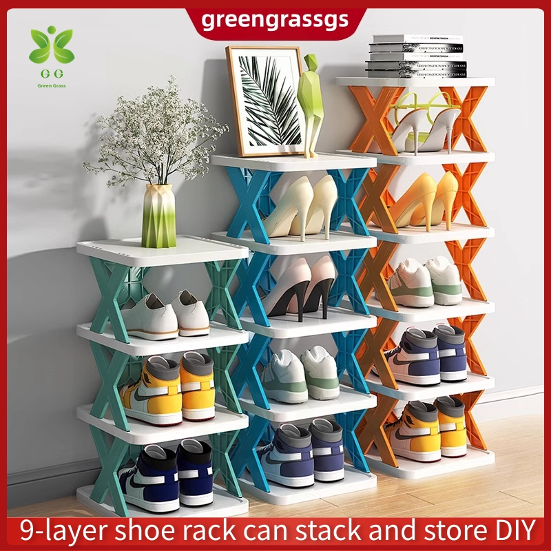 【COD】9 Layer Shoe rack organizer Stackable Shoes Storage organizer Shoe ...