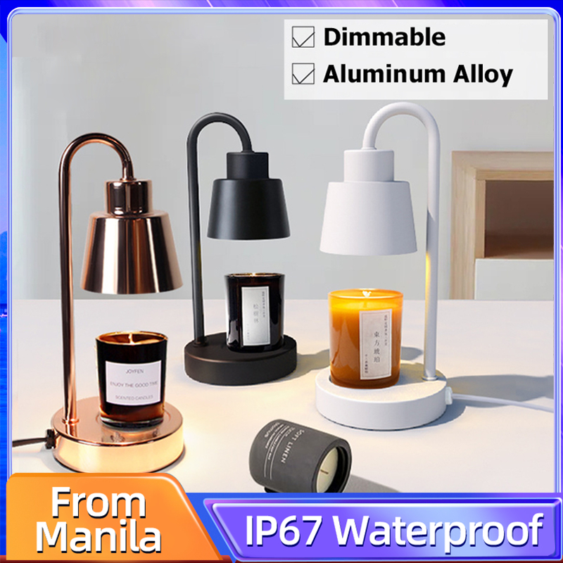 LED Melting Wax Lamp Aluminum Alloy Candle Warming Lamp Dimmable Timing ...