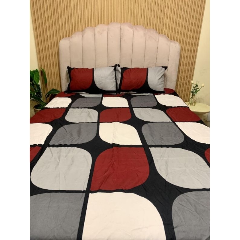 NEW ‼️KING FULL GARTER CANADIAN COTTON 3 IN 1 BEDSHEET (1 FULL GARTER BEDSHEET WITH 2 PILLOWCASE ...