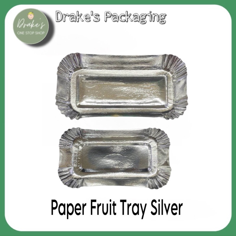 Disposable Paper Fruit Tray Silver small & medium 20 Pieces per Pack By ...