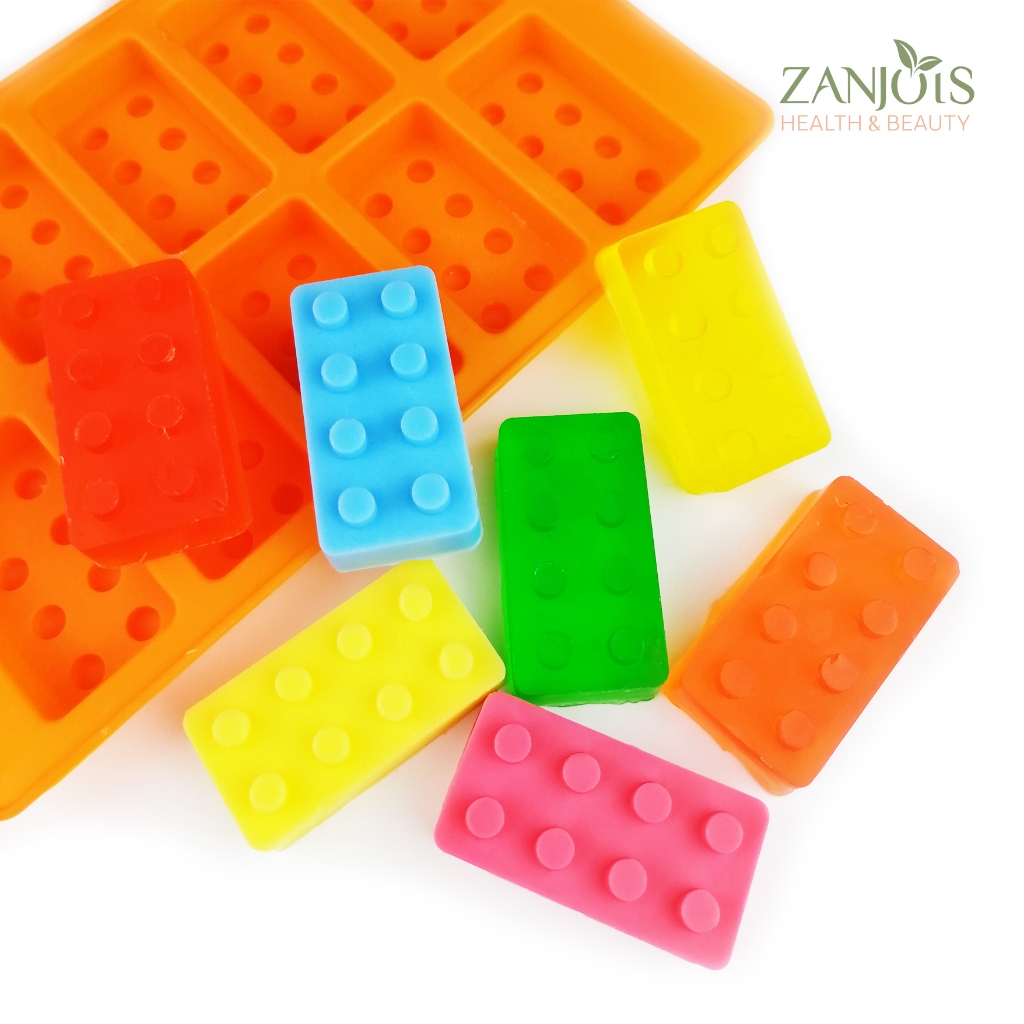 Silicon Mold Blocks Brick Rectangular for Soap Cake Baking Ice ...