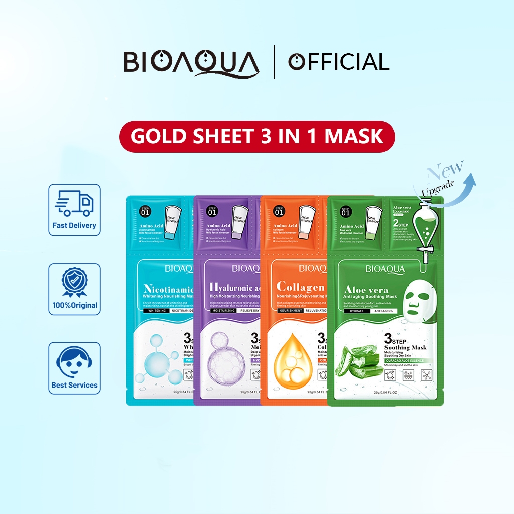BIOAOUA Facial Mask Skin Care Natural Essence Moisturizing Facial ...