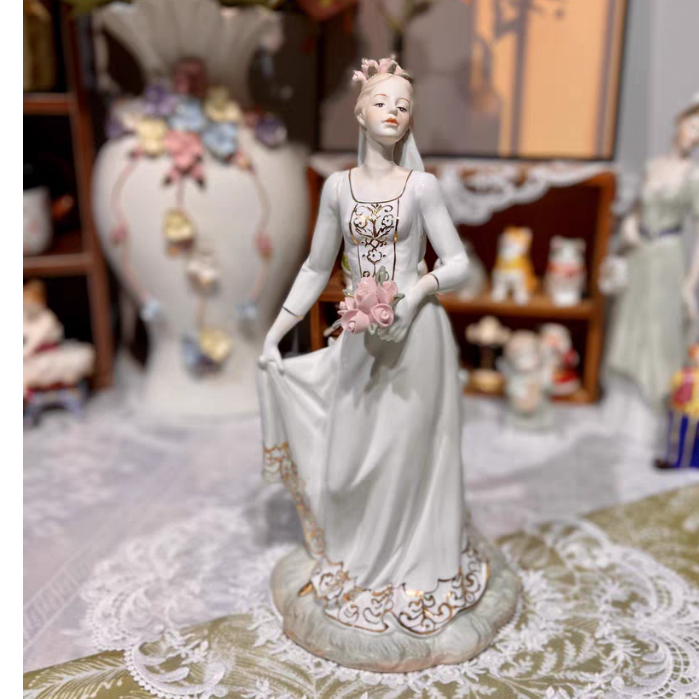 Lady Ceramic Ornaments Wedding Birthday Gift European Girl lladro ...