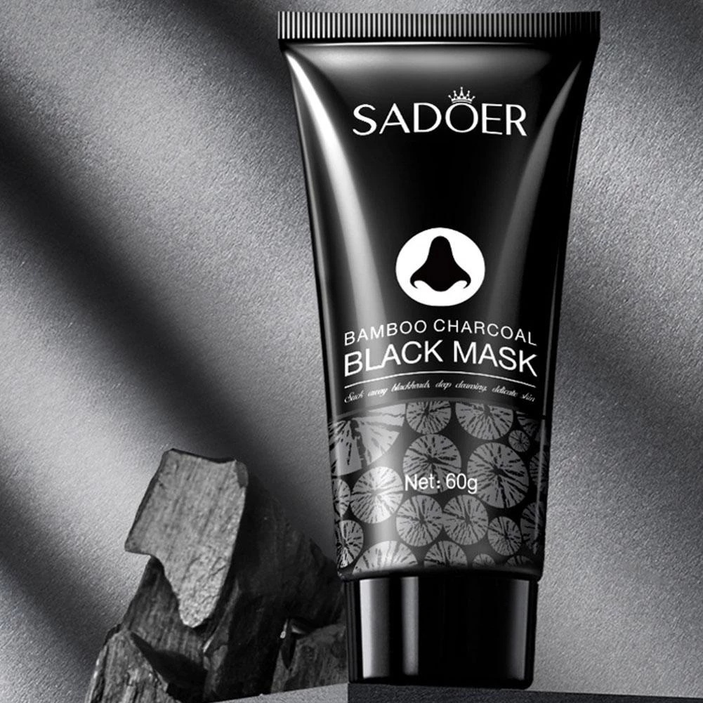 SADOER Bamboo Charcoal Black Mask | Shopee Philippines