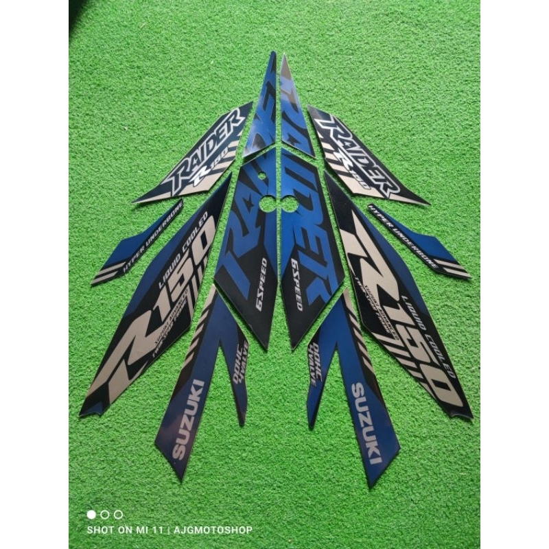 MATTE BLUE DECALS FOR SUZUKI RAIDER 150 FI V2 | Shopee Philippines