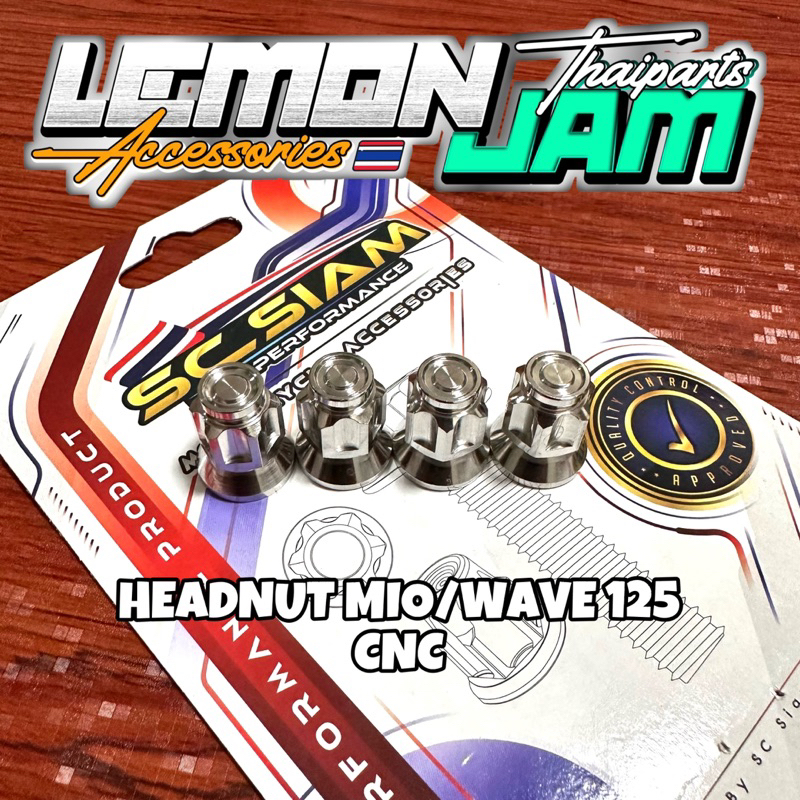 SC SIAM CNC GEAR headnut for mio / wave125/ fino / nouvo | Shopee ...