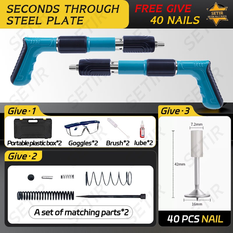 Nail Gun Tufting Nail Gun Manual Steel Rivet Gun Concrete Wall Gun Pipe ...