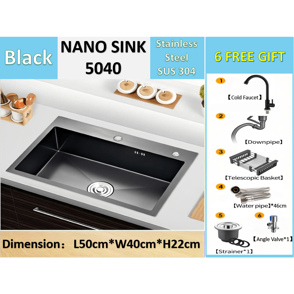 Small Size NANO Sink 304 Stainless Steel Handmade Kitchen Sink ...