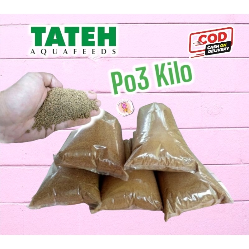 PO3 Sinking 1 KiLO Aquafeeds by TATEH | Shopee Philippines