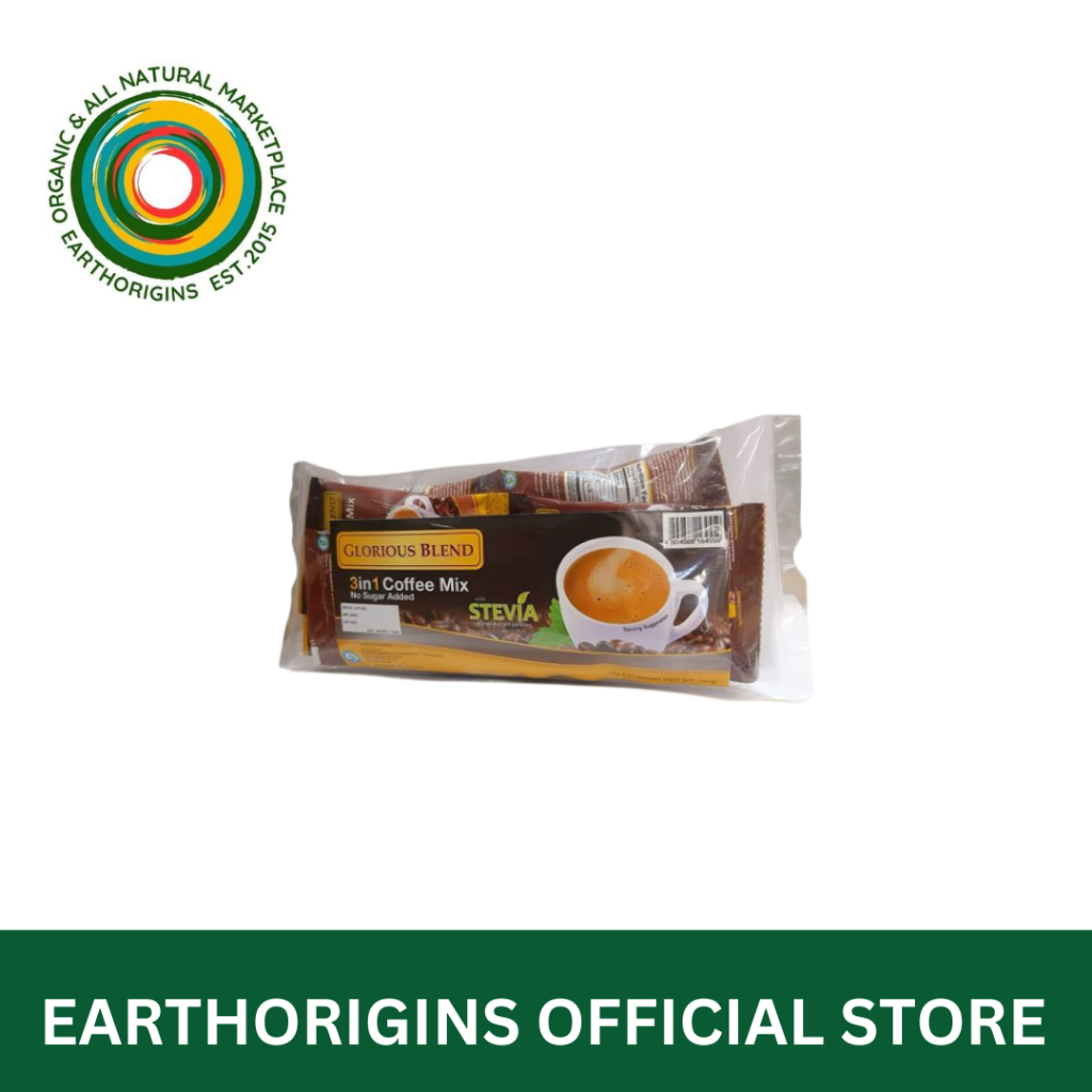 Glorious Blend 3 in 1 Coffee Mix (No Sugar Added) 14g x 10 sachet ...