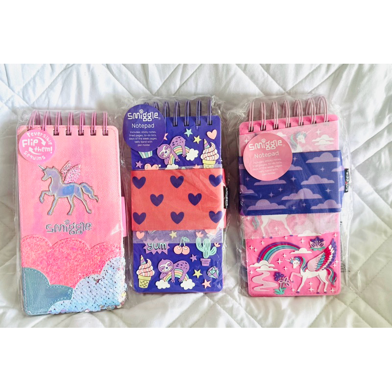 Smiggle NotePad ( Unicorn, Lunar) 250 sheets | Shopee Philippines