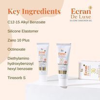 Ecran de Luxe Mineral Sunscreen Gel SPF 30 PA++ + + Matte Finish ...