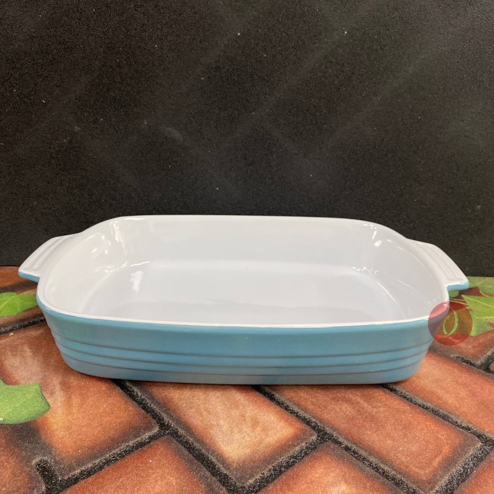 Rectangular Baking Dish Royal Dine 3.0L Blue | Microwave | Oven Safe ...