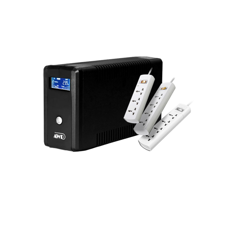 AWP Aide Pro LCD 600W-1000VA or 900W-1500VA with (Huntkey Power Strip ...