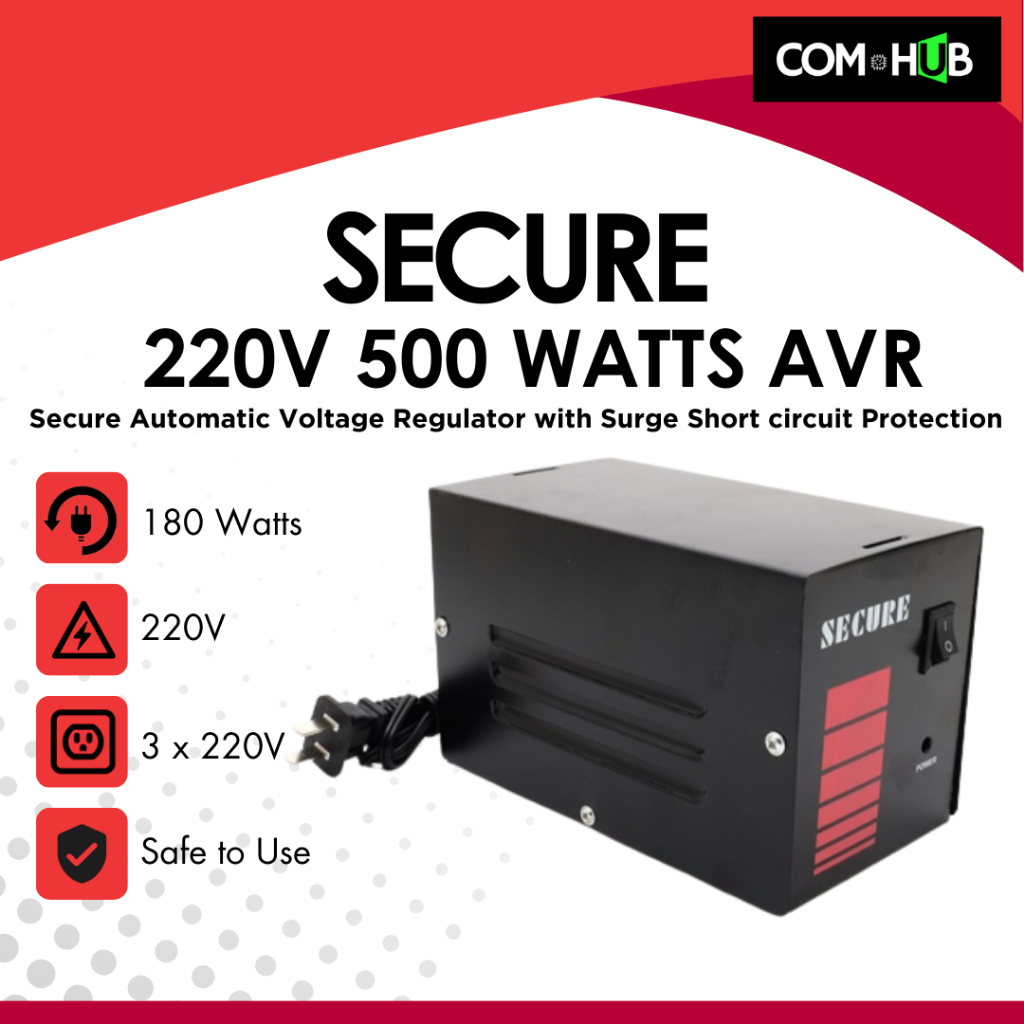 Com Hub PC | Secure AVR Automatic Voltage Regulator 220 Volts with ...