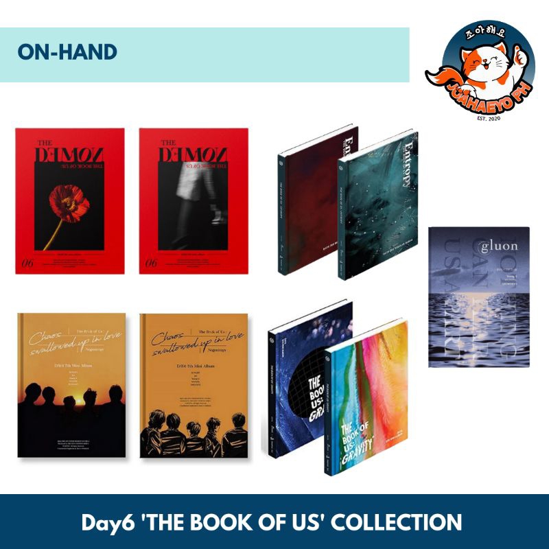 [ON-HAND] DAY6 ALBUMS - THE BOOK OF US : GRAVITY, ENTROPY, THE DEM0N ...