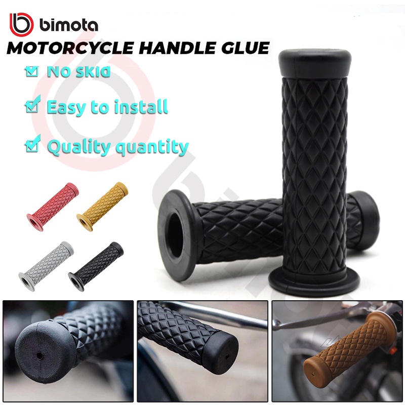 Bimota Motorcycle Handle Grip Rubber Motorbike Handlebar Universal 7/8 ...