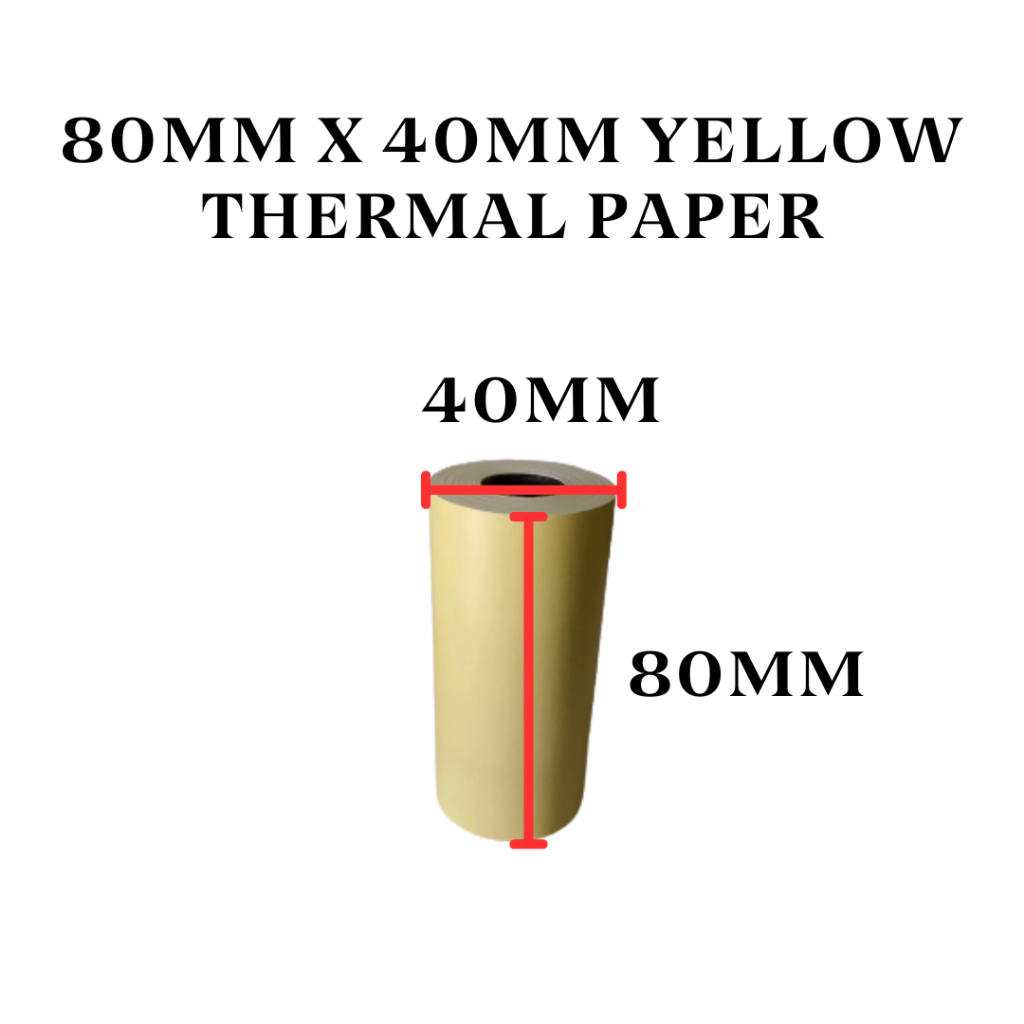 Thermal Paper Rolls 80mm x 40mm Colored Thermal Paper for Thermal ...