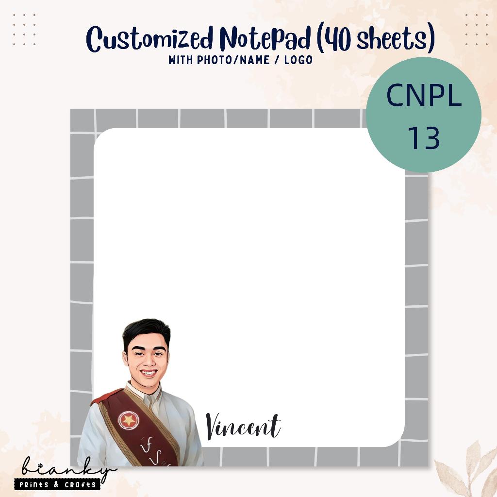 Customized Notepad Memo Pad (40sheets) | Shopee Philippines