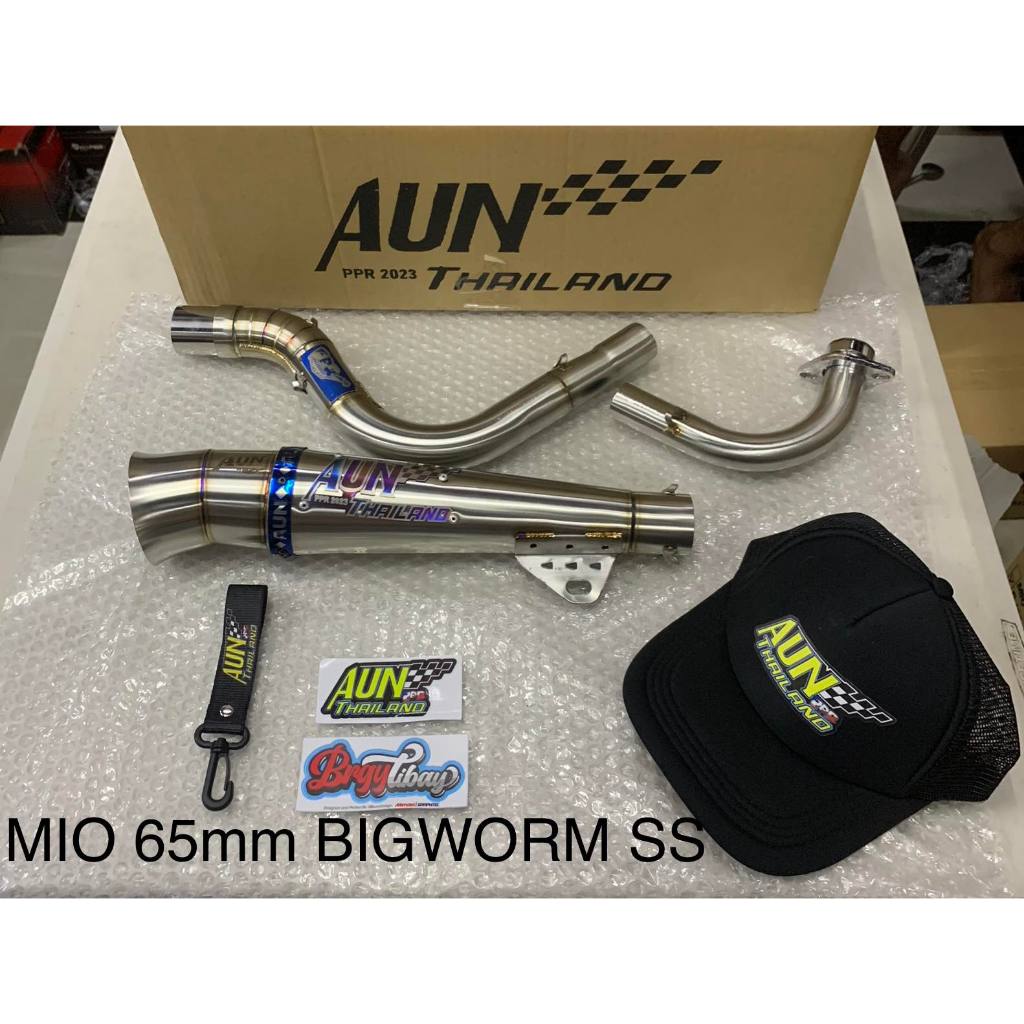 NEW AUN PIPE 2023 WORN CARBON W/FREE TSHIRT RAIDER150 CARB RAIDER FI ...