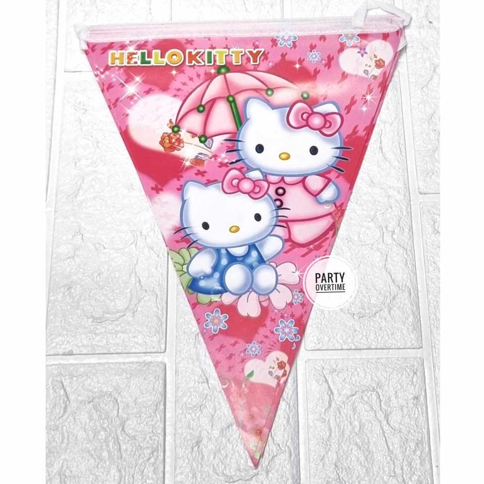 Hello Kitty Character Banderitas Triangle Flag Banner Birthday ...