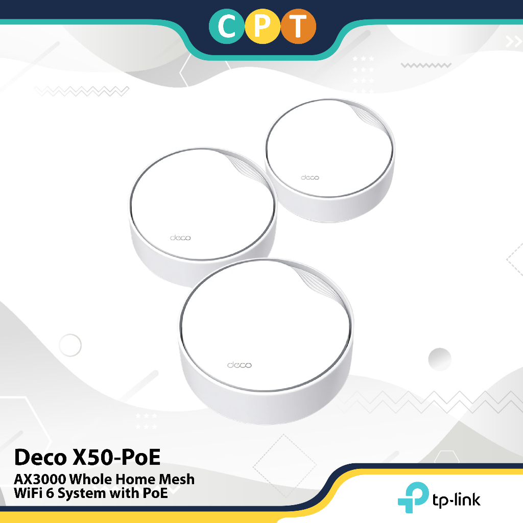 [NEW ARRIVAL] TP-Link Deco X50-PoE AX3000 Home Mesh WiFi 6 Dual Band ...