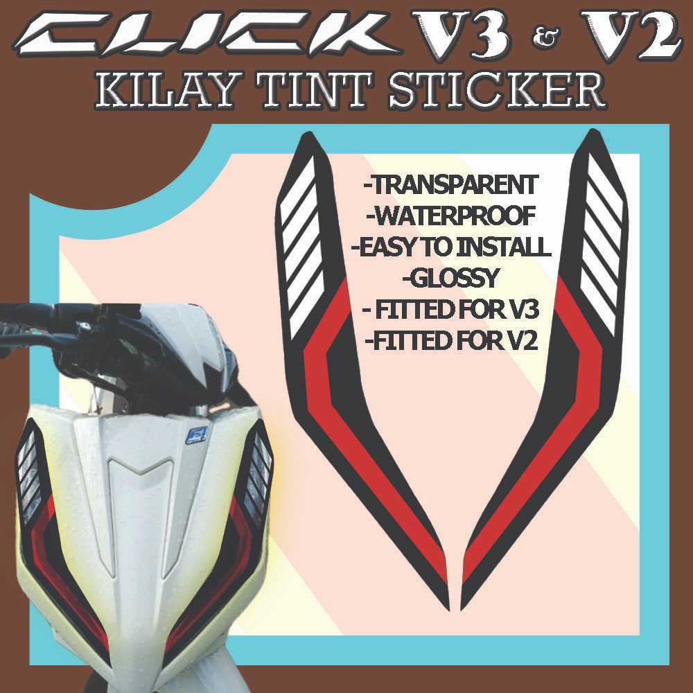 CLICK V3 & V4 KILAY TINT / HONDA CLICK V3 V2 KILAY TINT STRING DESIGN ...