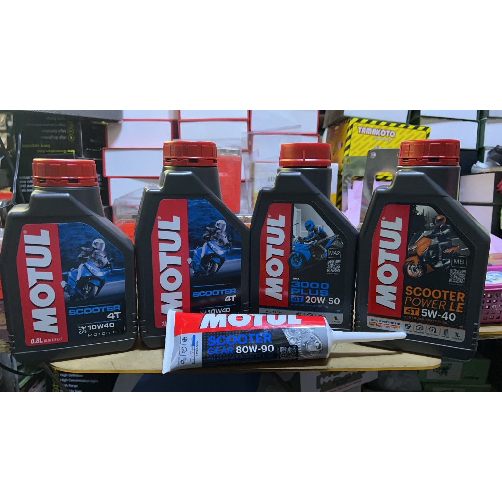 (COD) Motul Motorcycle Oil For Motorcycle : MA2-10W40/MA2-20W50/Scooter ...