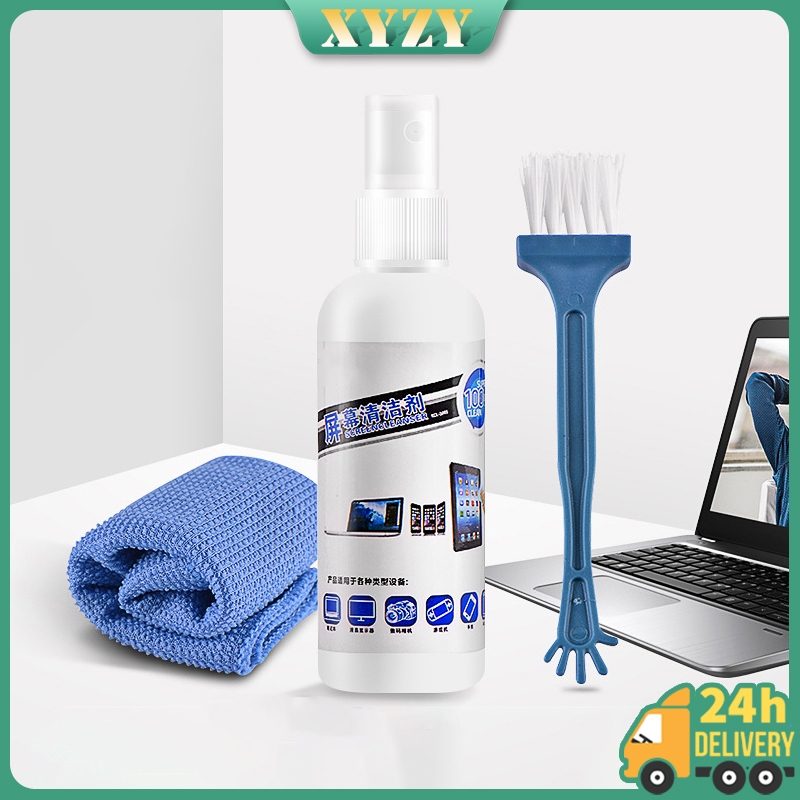 3 in 1 Screen Cleaner Spray Kit for Computer TV Cell Phone Screen ...
