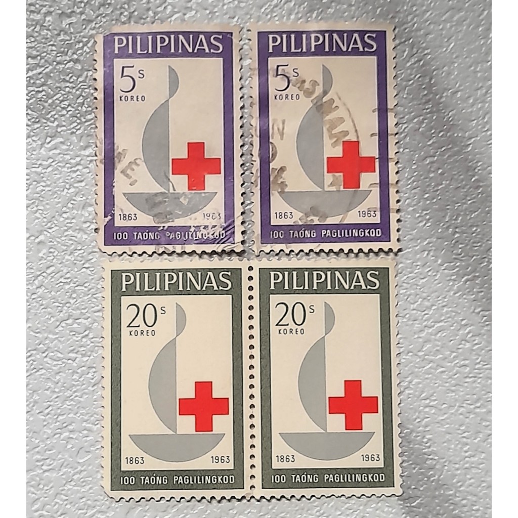 Philippine Postage Stamp set: 100 Years of International Red Cross ...