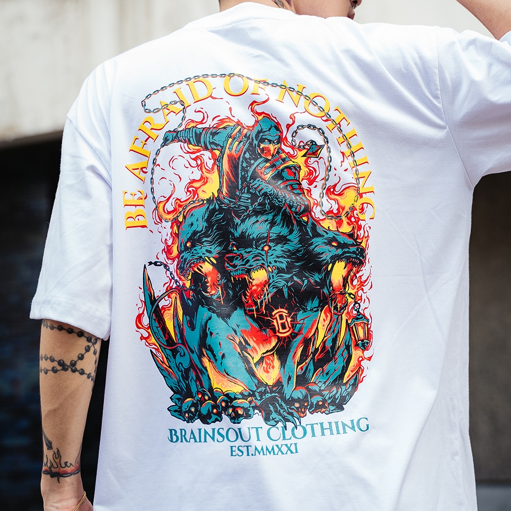 Master & Cerberus - Be Afraid of Nothing - White - Brainsout Clothing ...