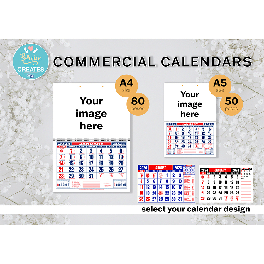 ANNUAL CALENDAR - wall hang with ring bind | Shopee Philippines