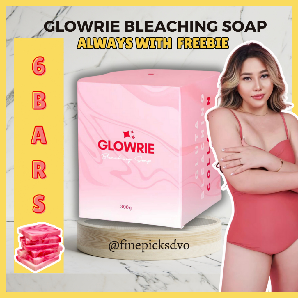 GLOWRIE BLEACHING SOAP INTENSE WHITENING 6BARS INSIDE by Loriejane Roxas with FREEBIE | Shopee ...