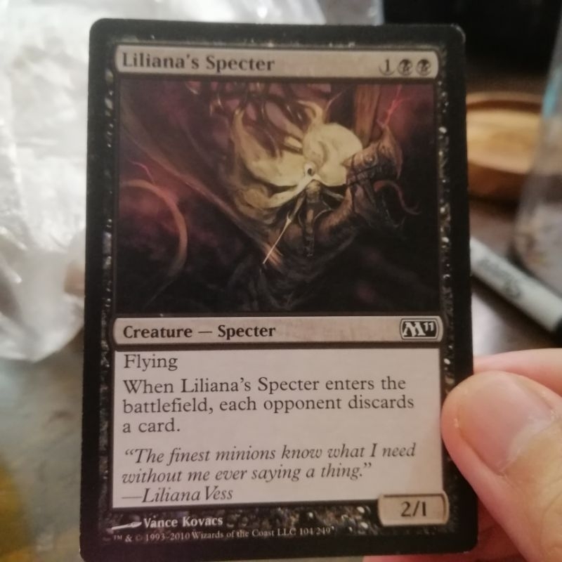 1 PLAYED Liliana's Specter M11 MTG card magic the gathering | Shopee ...