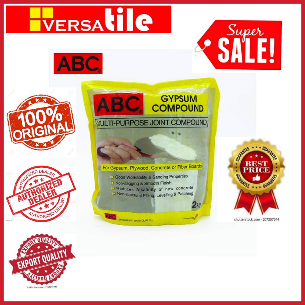 ABC Gypsum Compound 15kg (Boral Compound) Multi Purpose Joint Compound ...