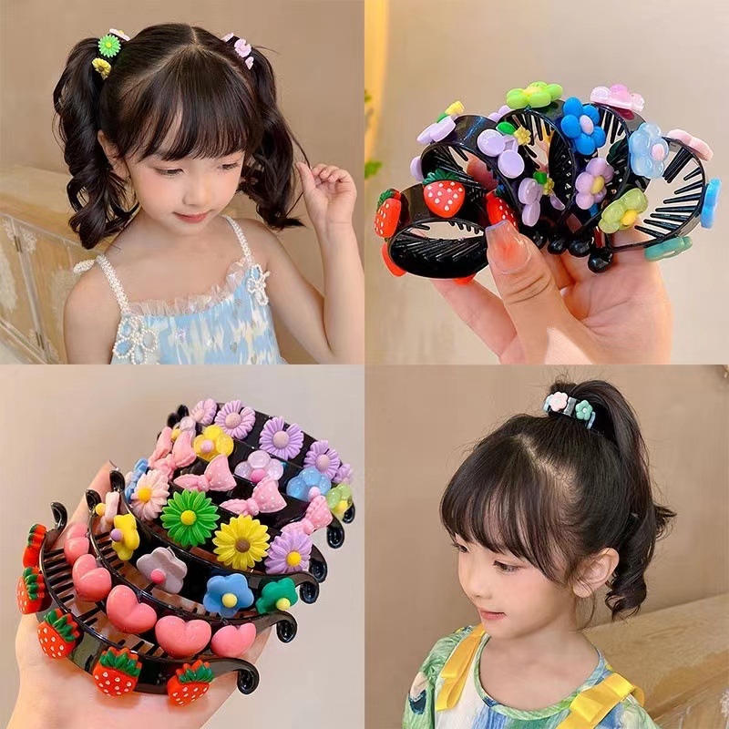 Shania "Fashion Korean Lazy Ball Head Clip Kids Ponytail Hair Clamps ...