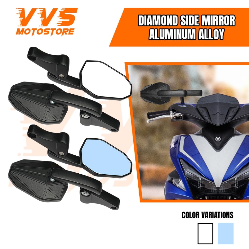 Diamond Side Mirror Aluminum Alloy Clear Lens Walang Grado Heavy Duty ...