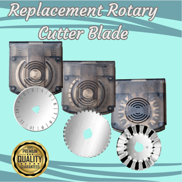 Rotary Cutter Replacement Blade Plain / Broken / Curve Cutting | Shopee ...