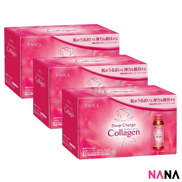 FANCL Htc Deep Charge Collagen Drink 10 Days (50Ml X 10) 3 | Shopee ...